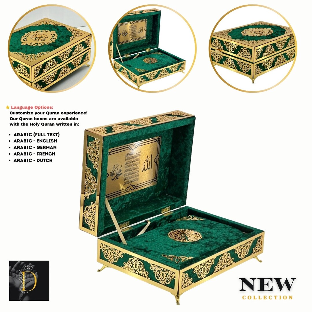 Islamic Gift Sets | Quran Gift | Personalized Quran | Velvet Box ...