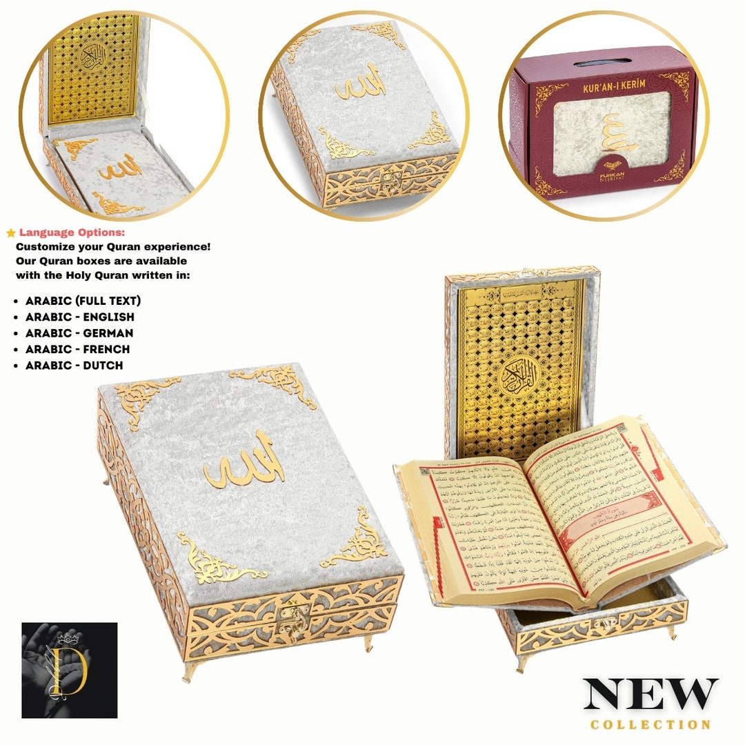 English Quran | Luxury Quran Box | Muslim Gift | Home Decor & Accessory ...