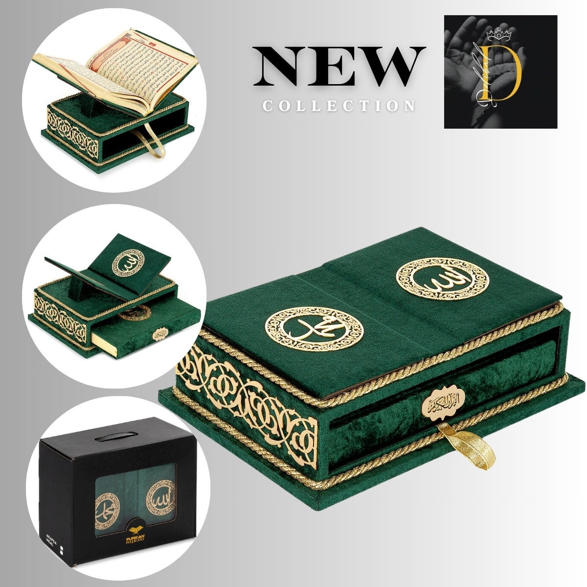 Islamic Gift Sets Quran Gift Personalized Quran Velvet Box Muslim Gift ...
