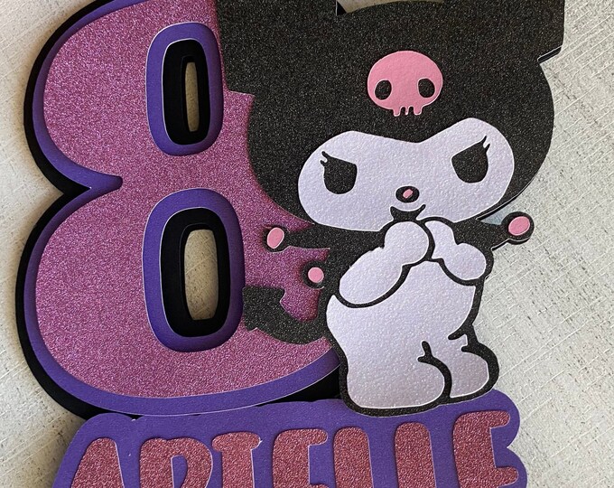 Kuromi Cake Topper or Centerpiece - Etsy