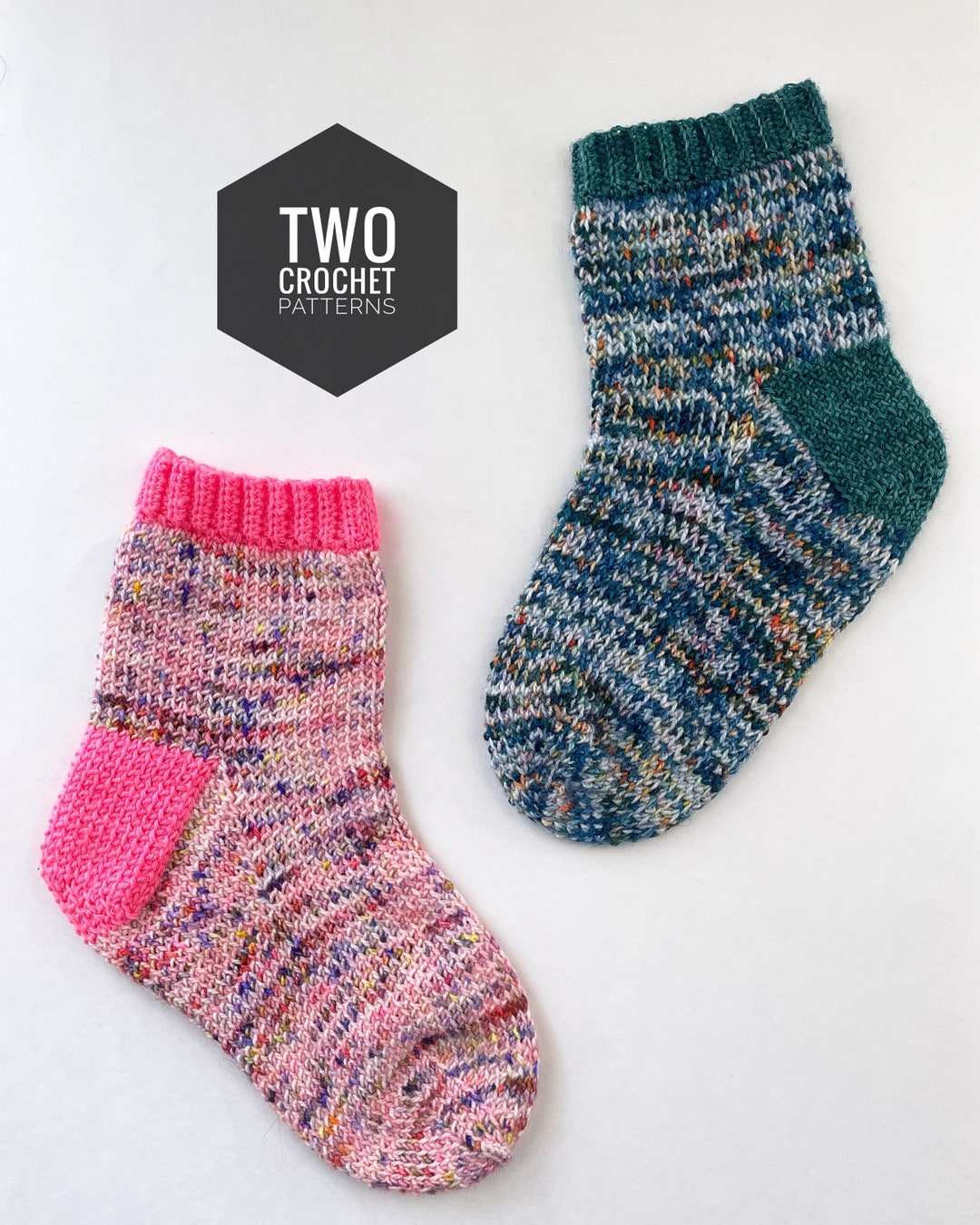 Crochet Sock Pattern Bundle - Helena and Augusta Socks - Etsy