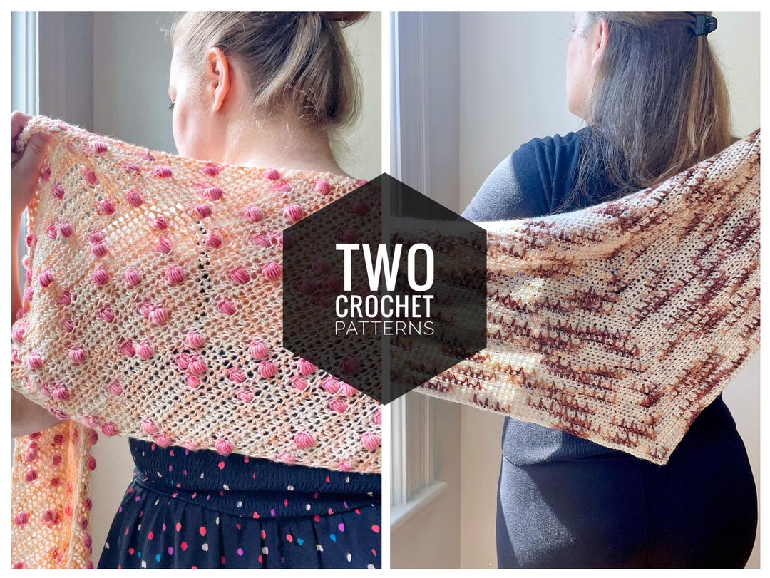 Crochet Assigned Pooling Shawl Pattern Bundle - the Bubble Wrap and the ...