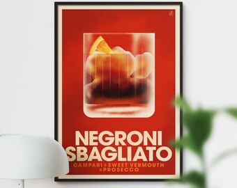 Negroni Sbagliato Poster - Etsy