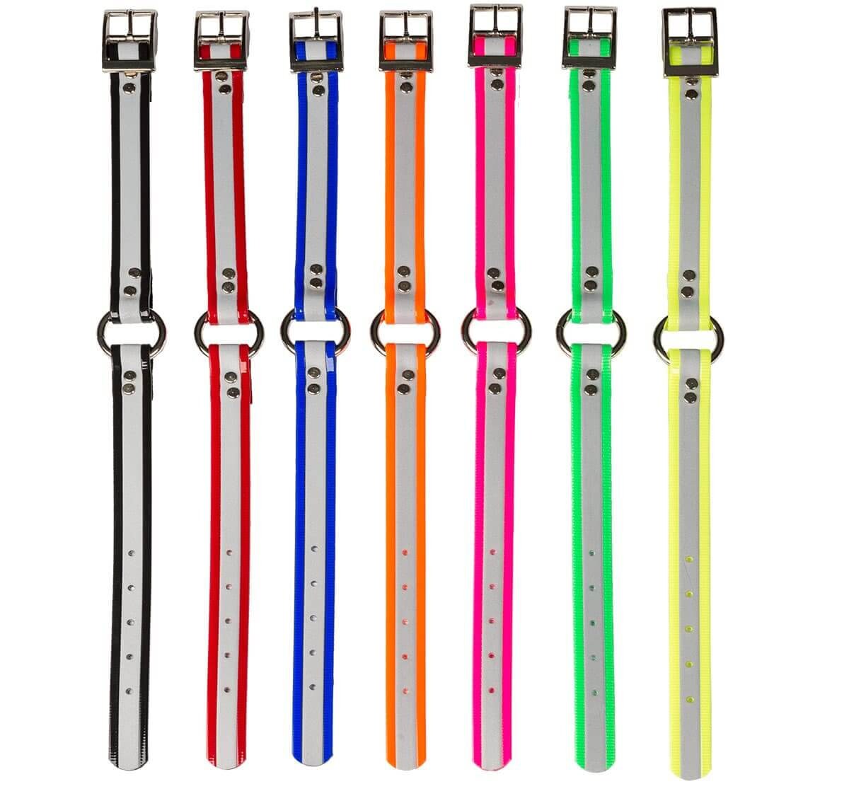 Customized Dayglo Reflective Hunting Dog Collar: Waterproof With O-ring ...