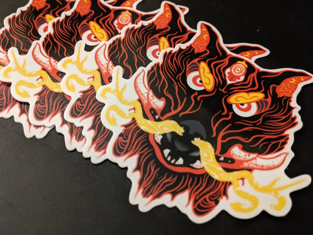 Third Eye Wolf SINGLE Vinyl Sticker - Etsy