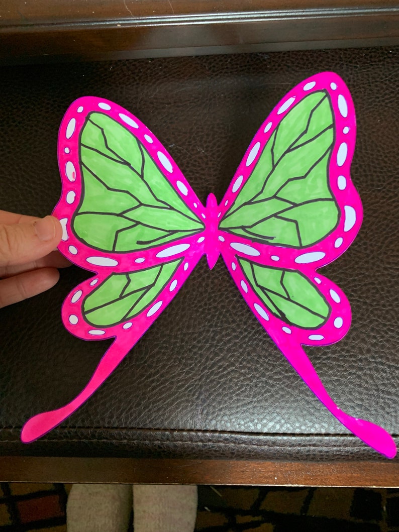 Demon Slayer Butterfly Clips Shinobu Kochou and Kanao Tsuyuri | Etsy