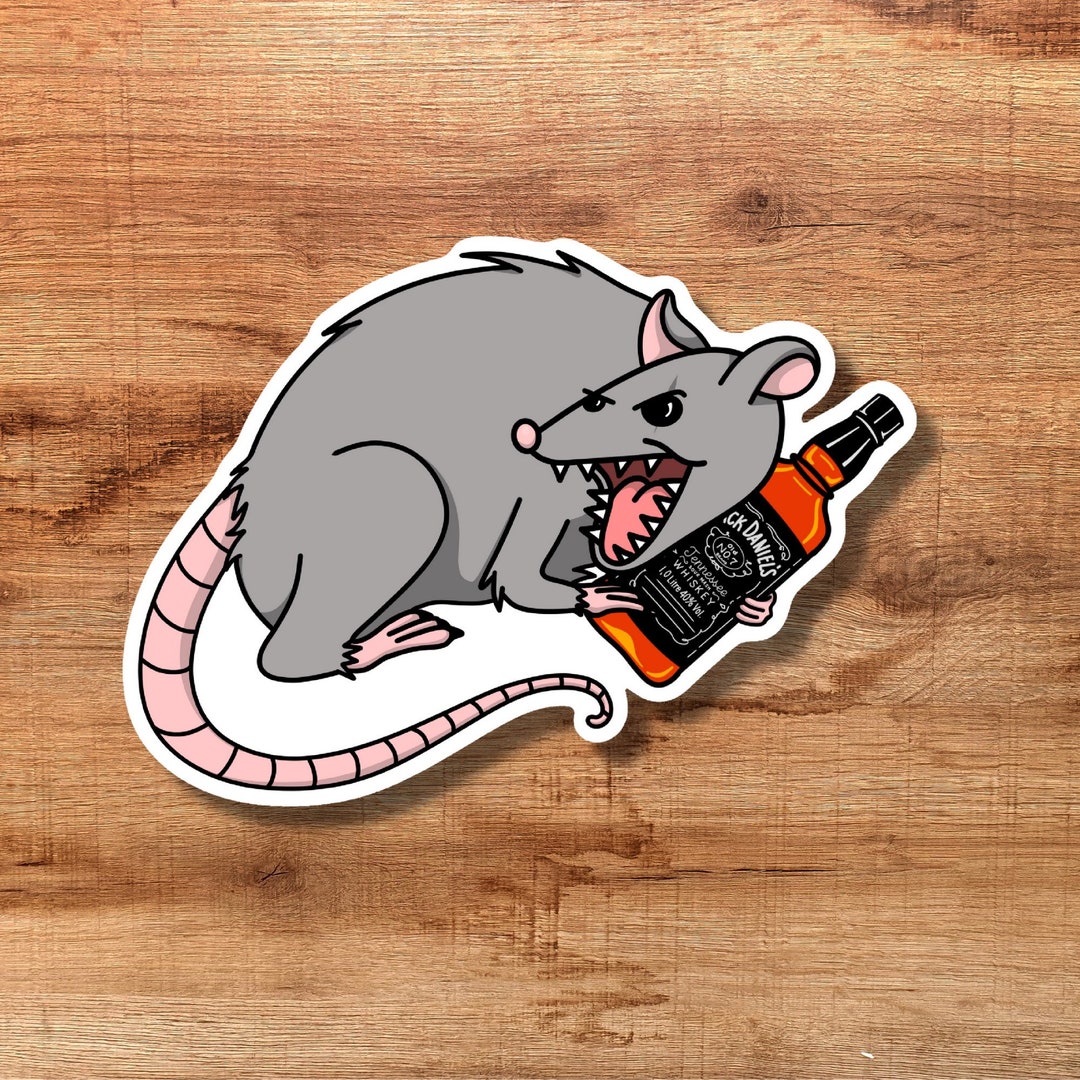 Angry Alcoholic Rat Guarding Its Whiskey and Baring Its Teeth - Etsy