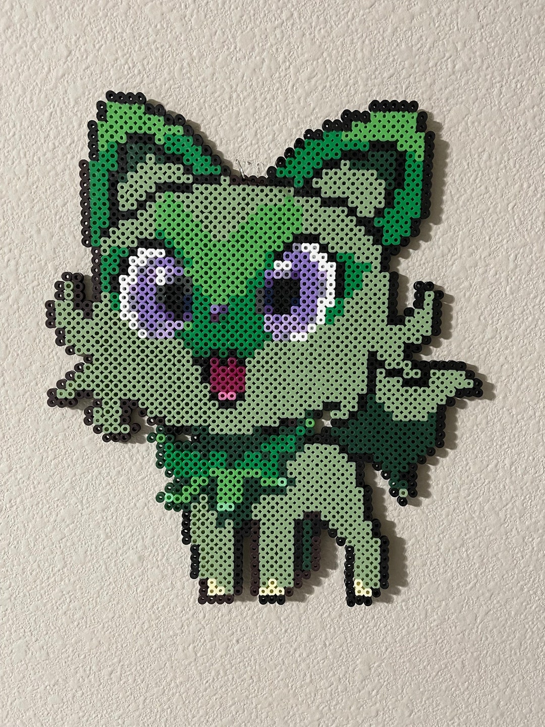 Shiny Sprigatito Perler - Etsy