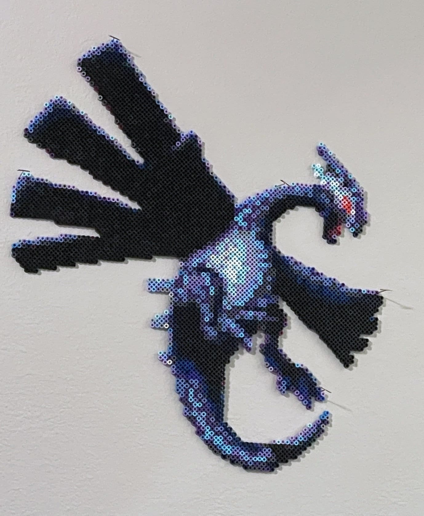 Shadow Lugia Perler Art - Etsy