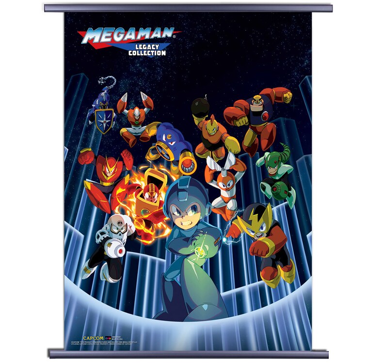 Mega Man Video Game Fabric Wall Scroll Poster Officially - Etsy