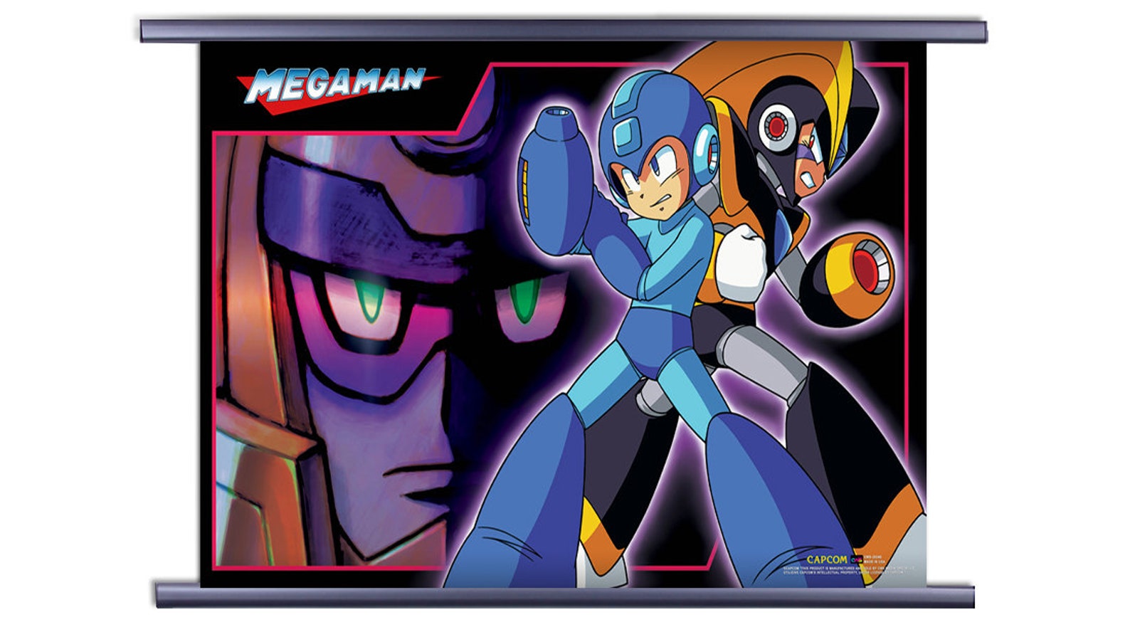 Mega Man Video Game Fabric Wall Scroll Poster Officially | Etsy