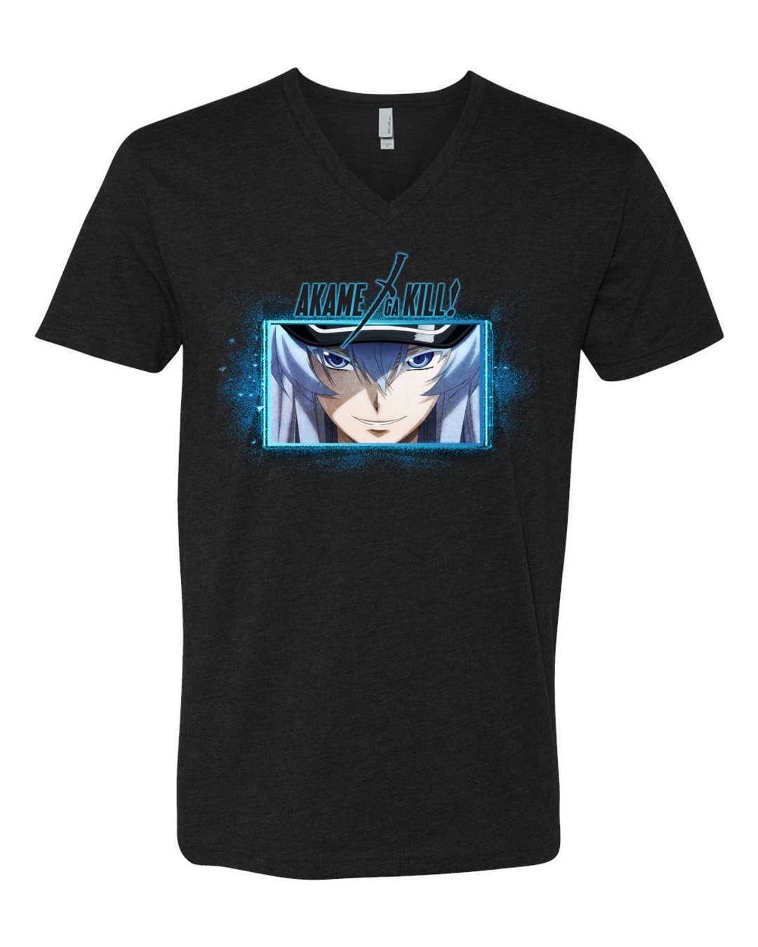 Akame Ga Kill Esdeath Queen of Ice V-neck T-shirt Officially Licensed ...