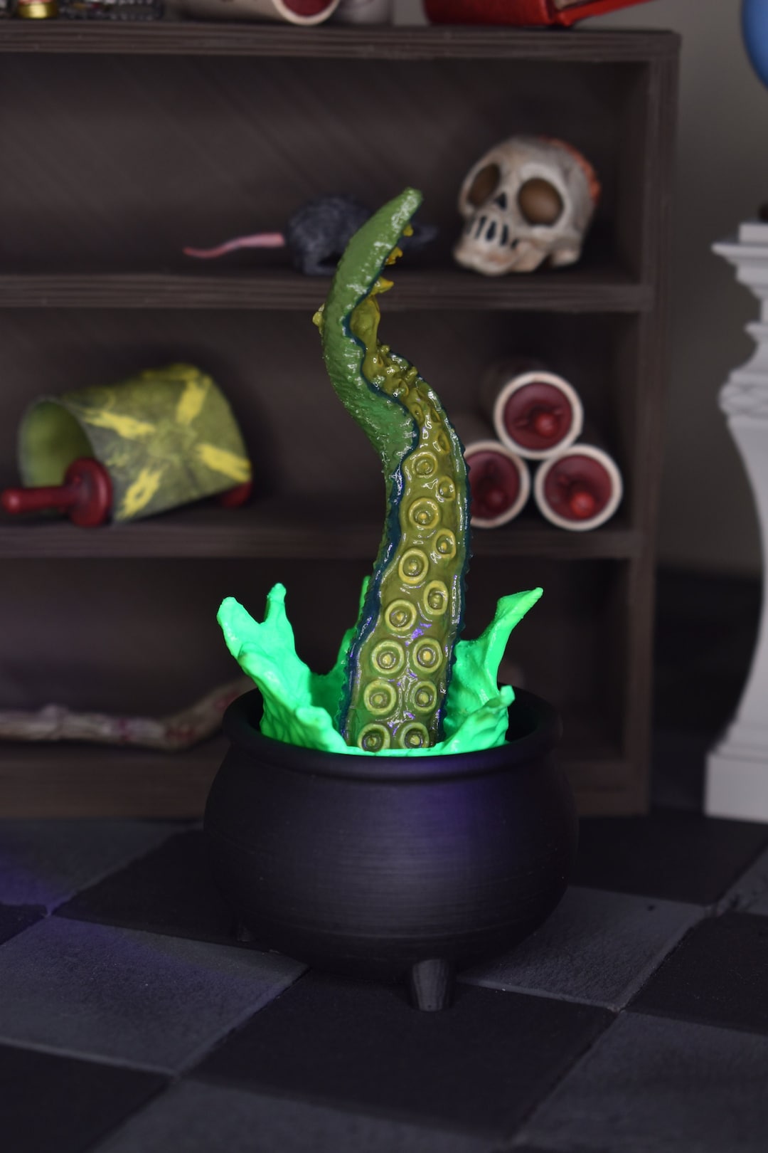 Cthulhu Tentacle Emerging From Cauldron. - Etsy