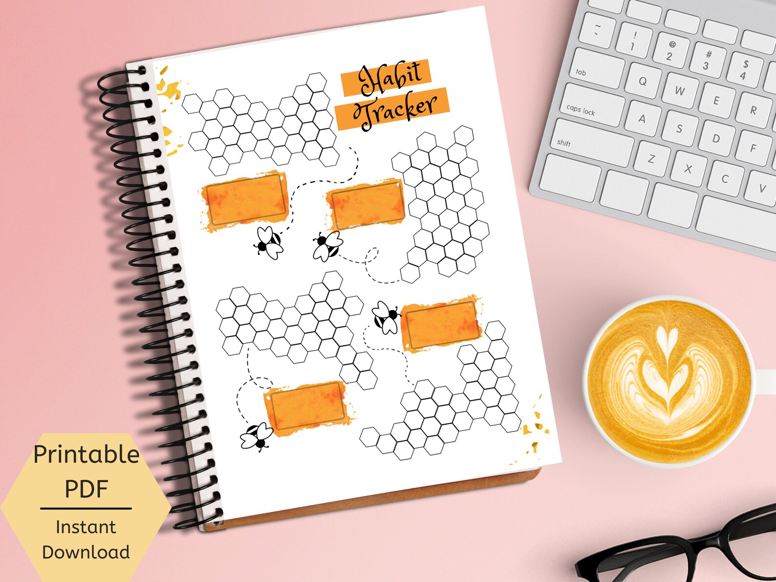 Bumblebee Printable Planner Pack Bundle Monthly Weekly | Etsy