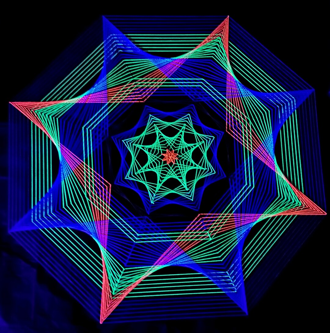 Super Star :2D String Art UV Decoration Wall Art - Etsy