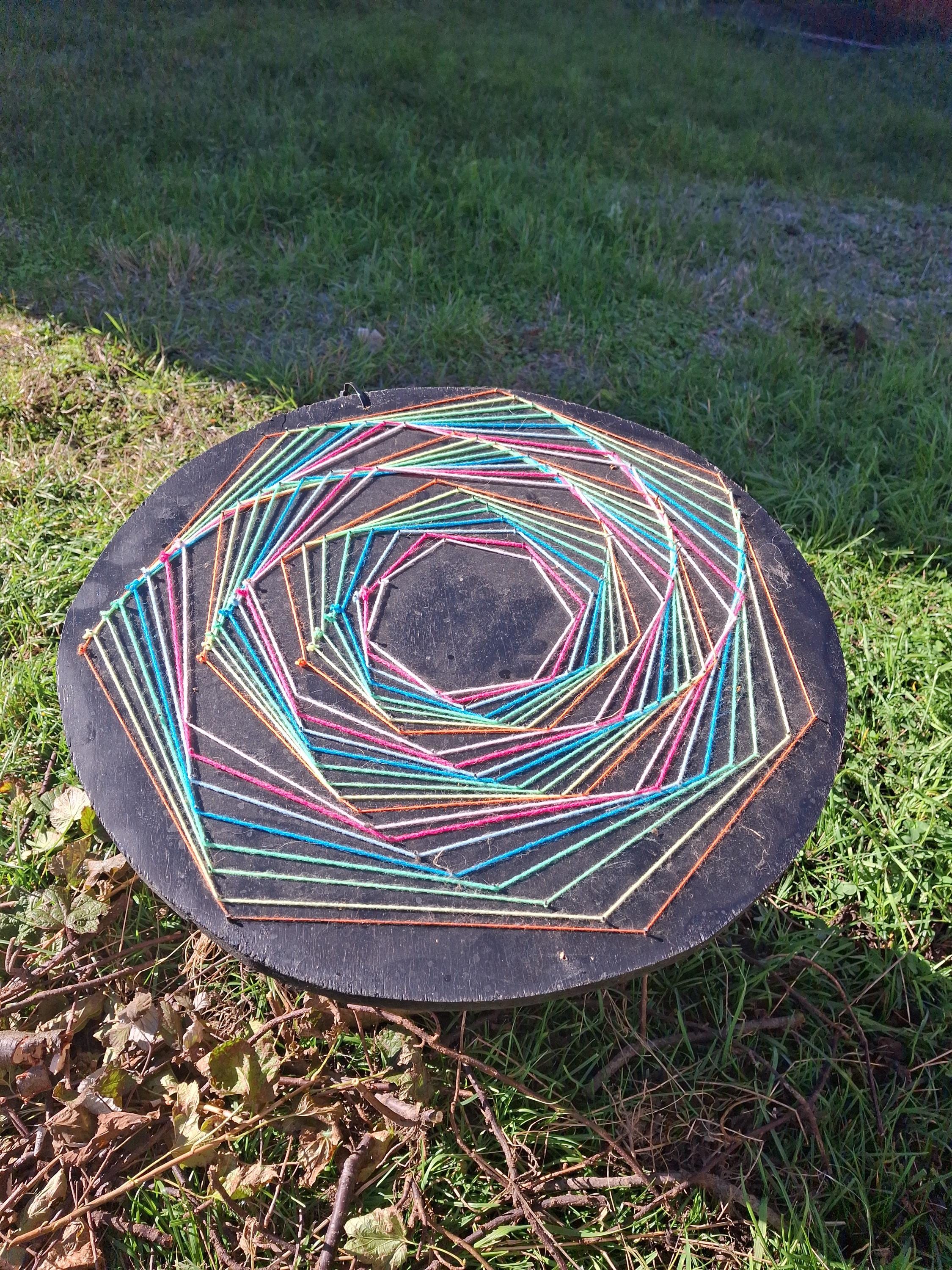 Disaster Spiral - UV Reactive String Art - Etsy