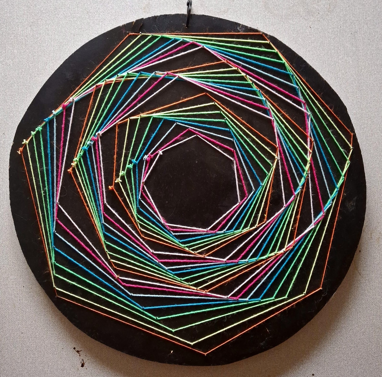 Disaster Spiral - UV Reactive String Art - Etsy