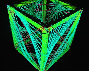 Mini Cube Handmade Geometric String Art Decoration - Etsy