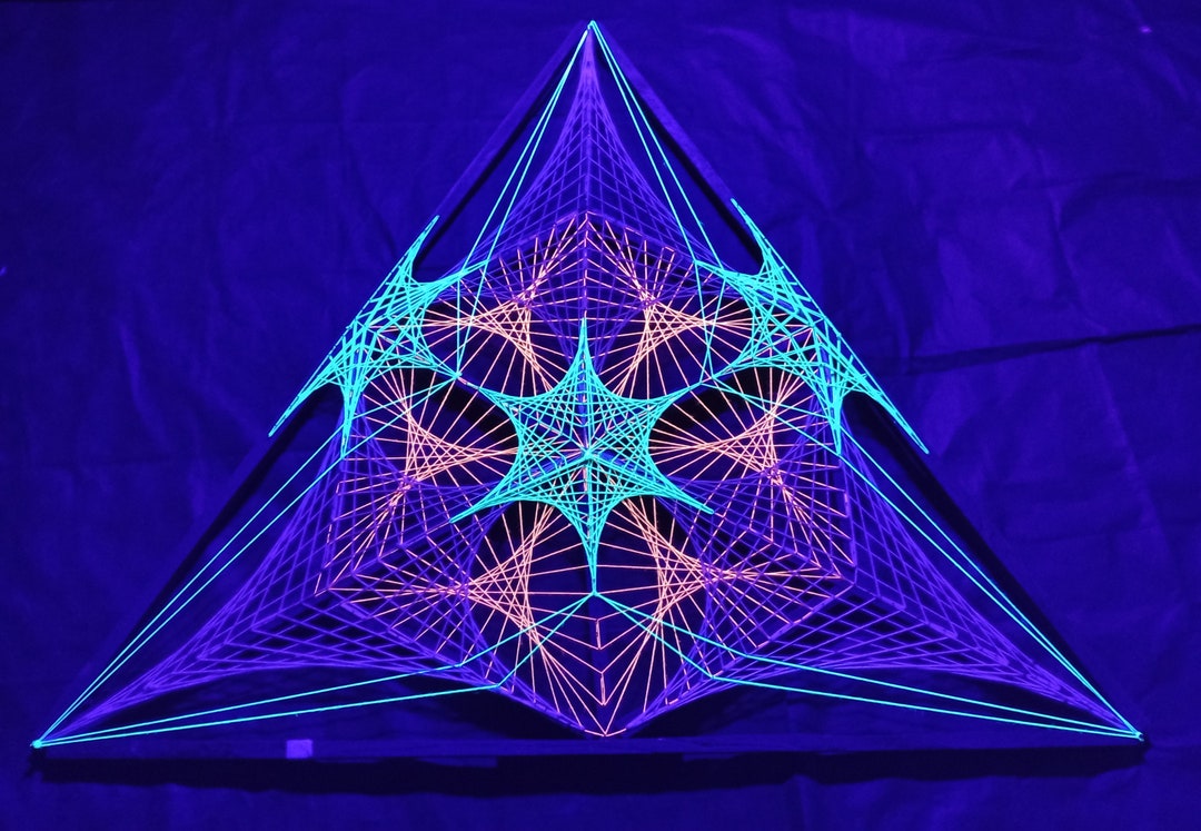 Minimalist Geometric String Art - Tripple Double Design - Etsy