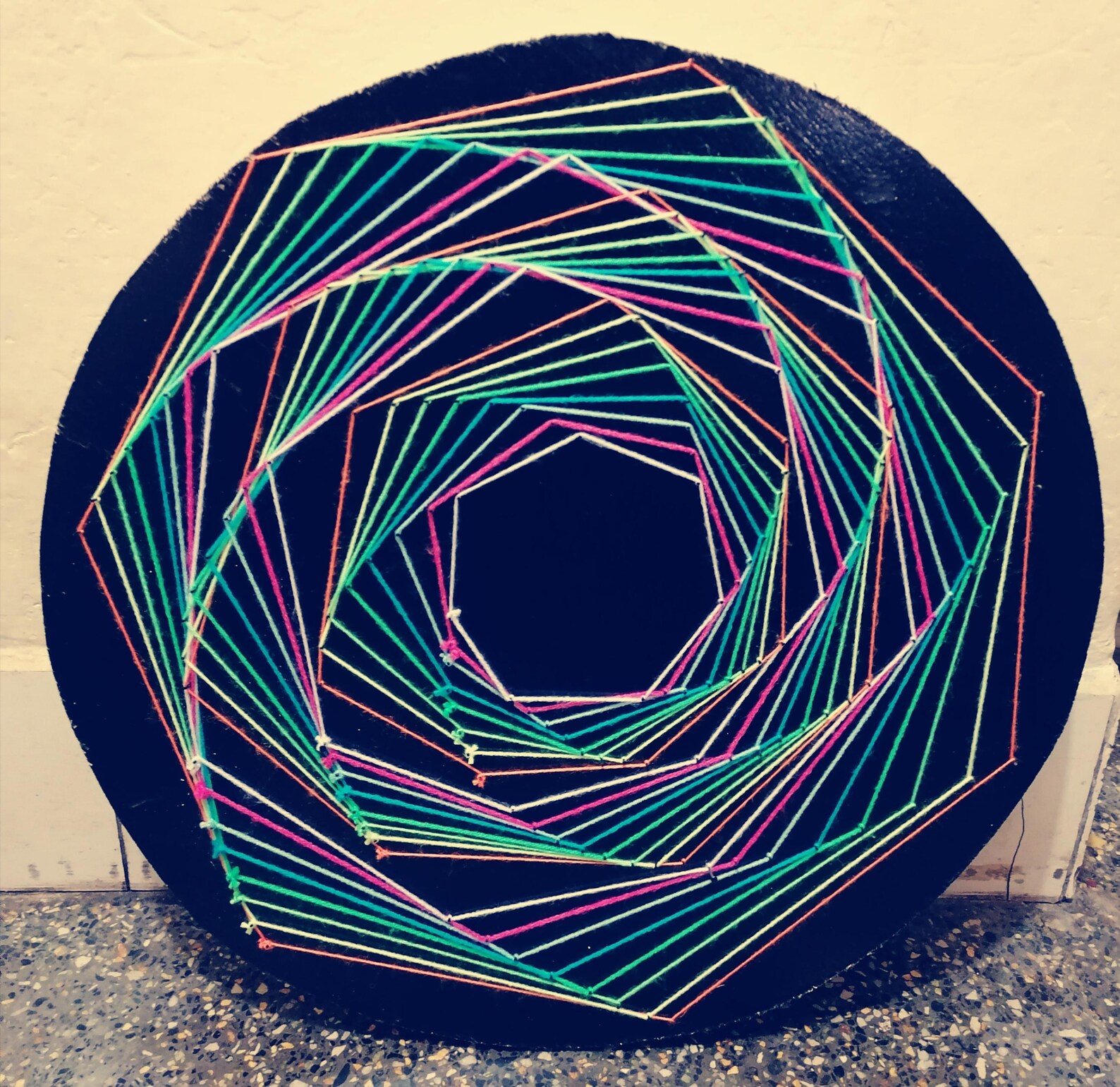 Disaster Spiral - UV Reactive String Art - Etsy