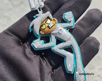 Custom Bad Boyfriend 925 Silver Moissanite Diamond Iced Out Necklace ...