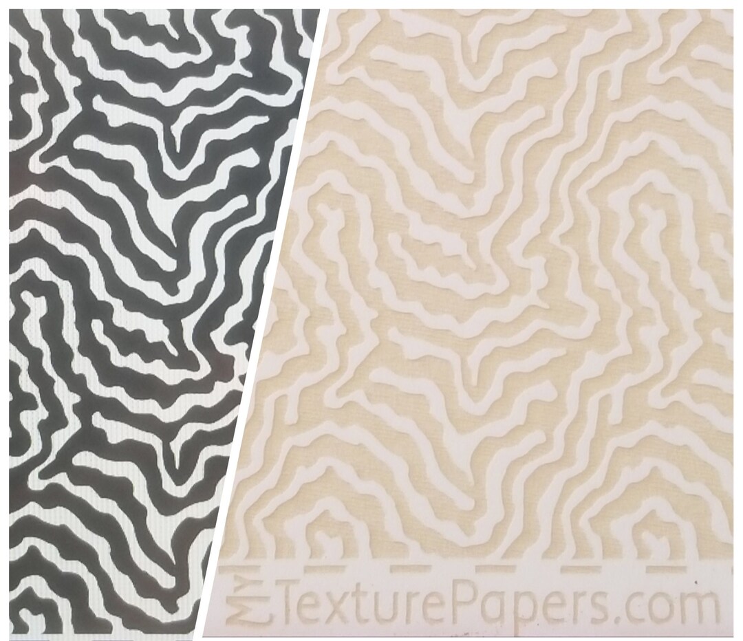 100313 7.5x2.5 Styalized Animal Print Rolling Mill Laser Texture - Etsy