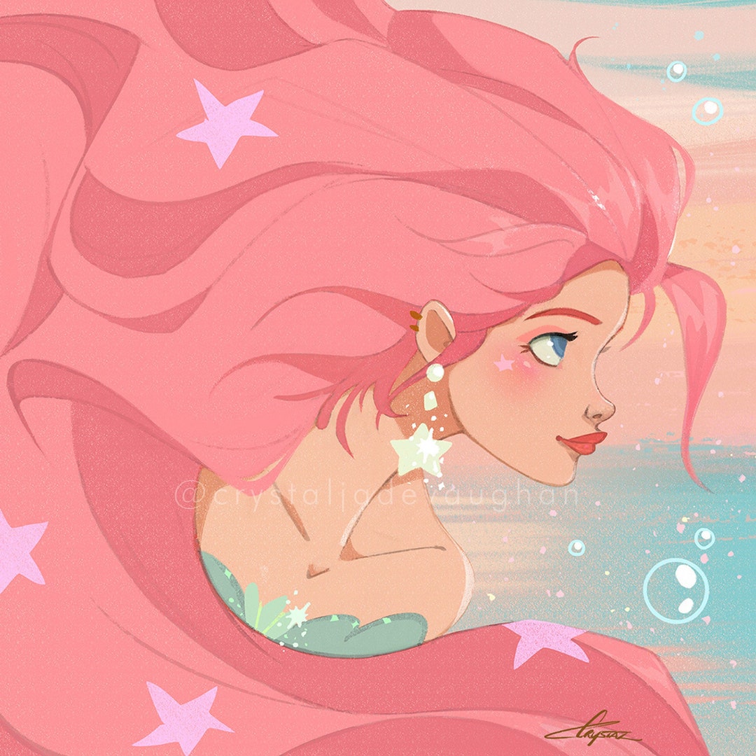 Mermaid Stardreamer Print - Etsy
