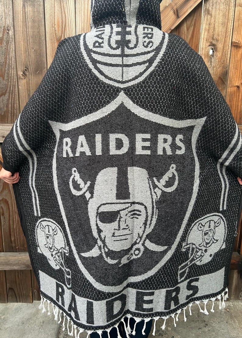 Las Vegas Raiders Poncho Mexican Poncho Gabanes Mexicanos. Sports ...
