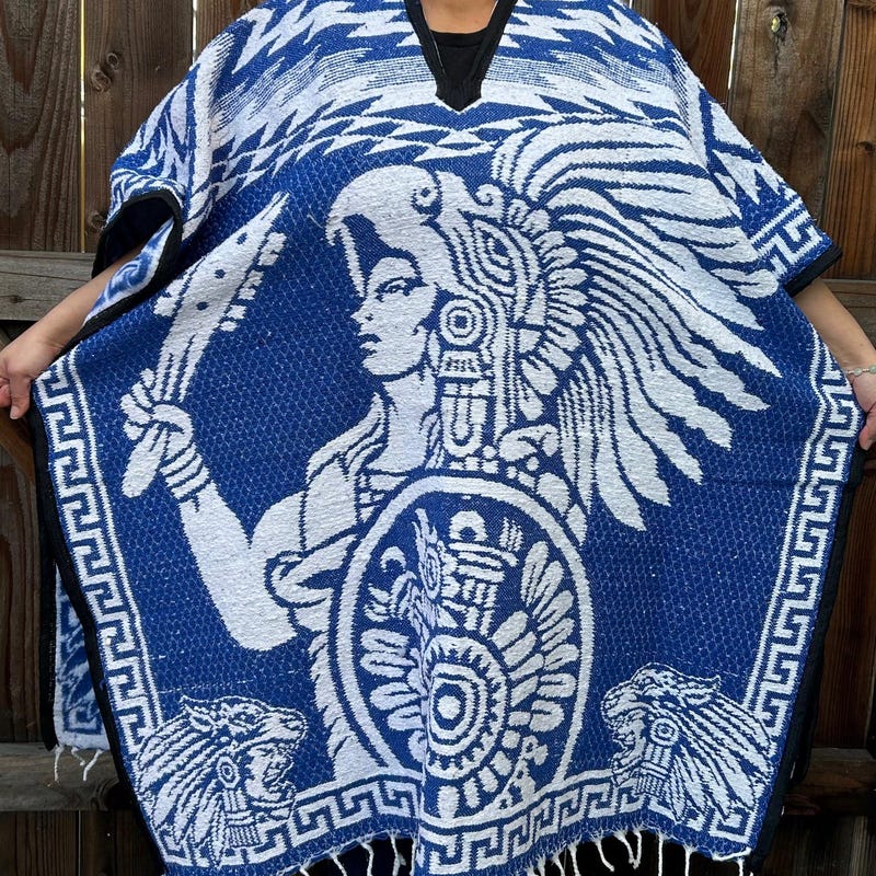Aztec Warrior Blanket - Etsy