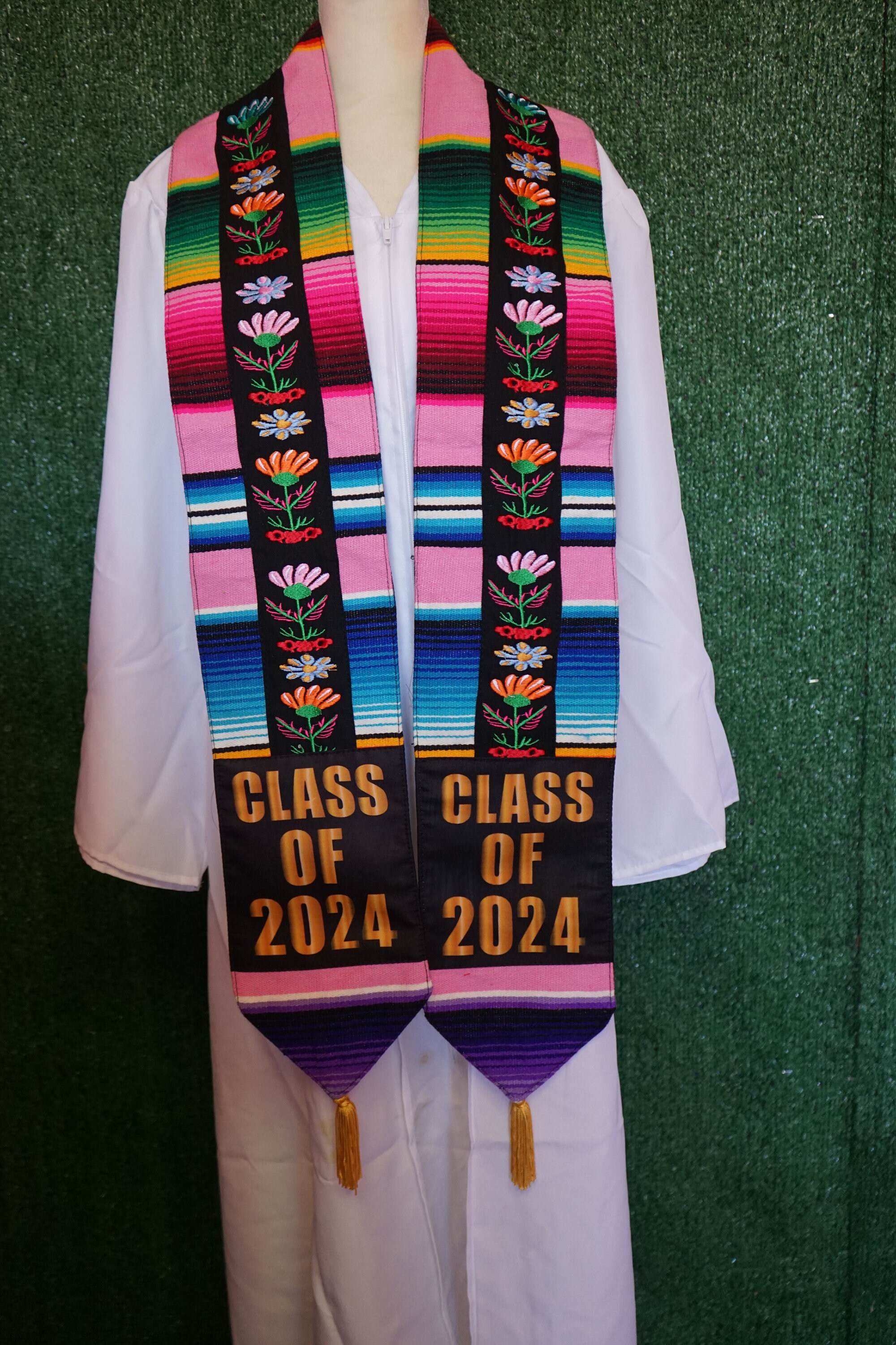 Floral Embroidered Sarape Mexican Graduation Stole.graduation Stash ...