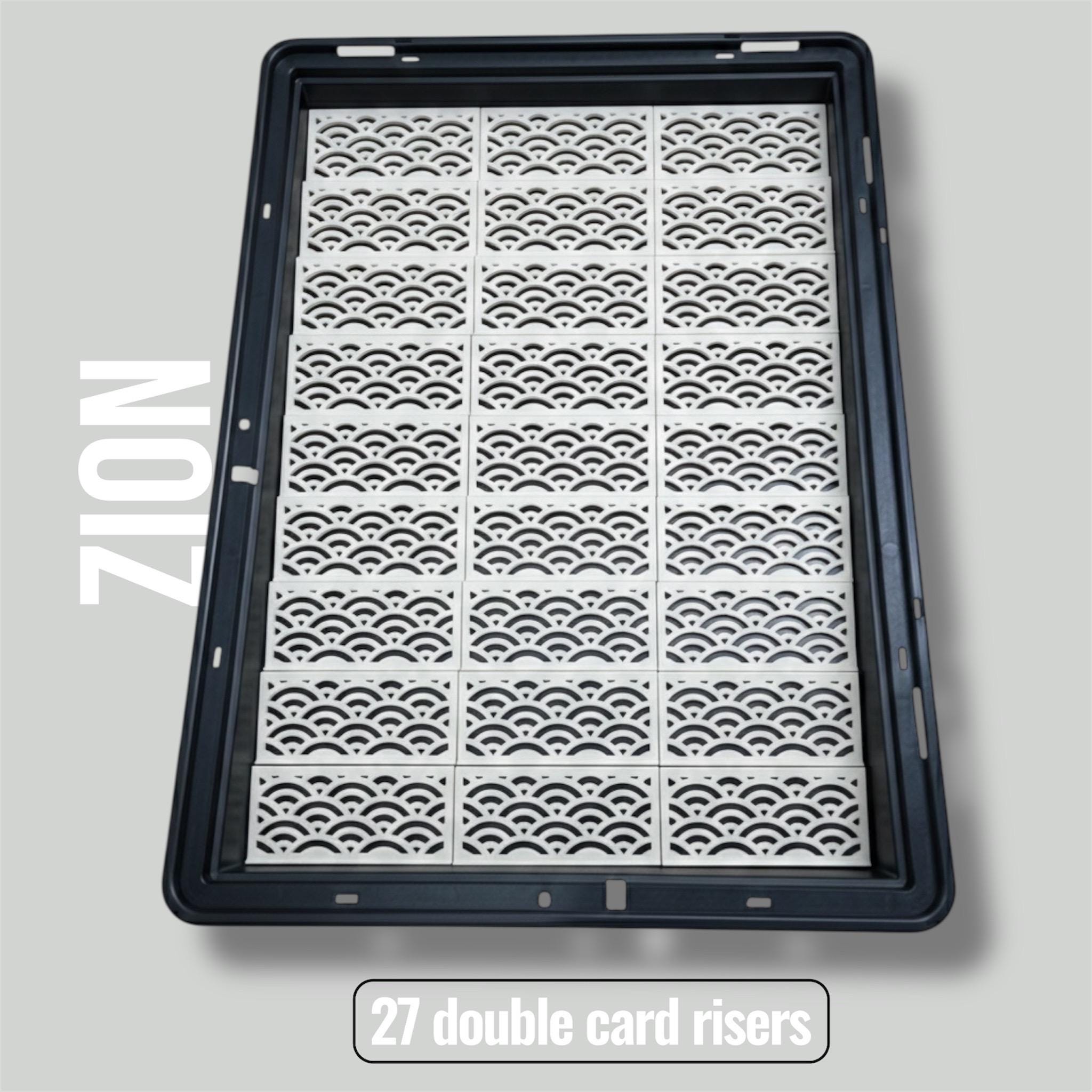 Card Risers for Zion/aluminum Display Cases - Japanese Wave Pattern - Etsy