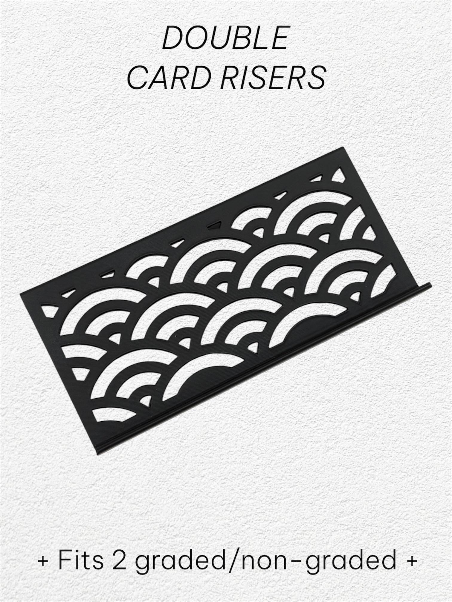Card Risers for Zion/aluminum Display Cases - Japanese Wave Pattern - Etsy