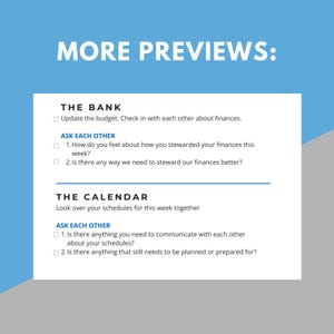 Weekly Marriage Check-in Guide Printable - Etsy