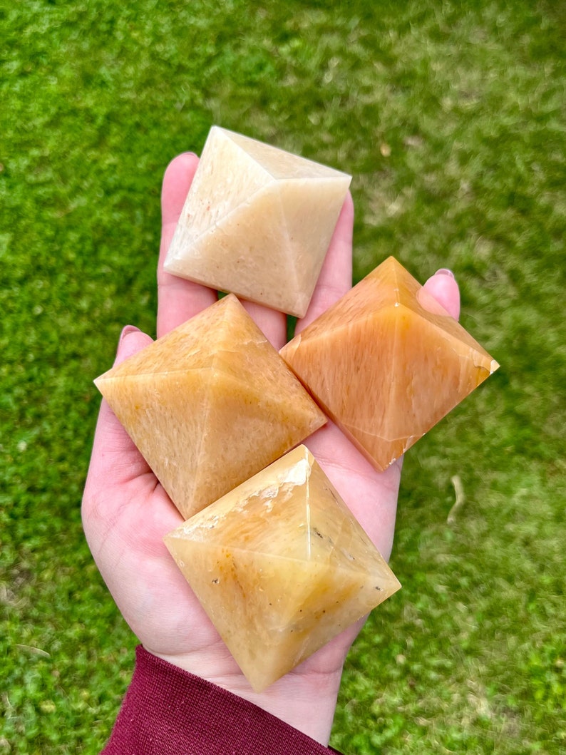 Yellow Aventurine Crystal Pyramid From India - Etsy