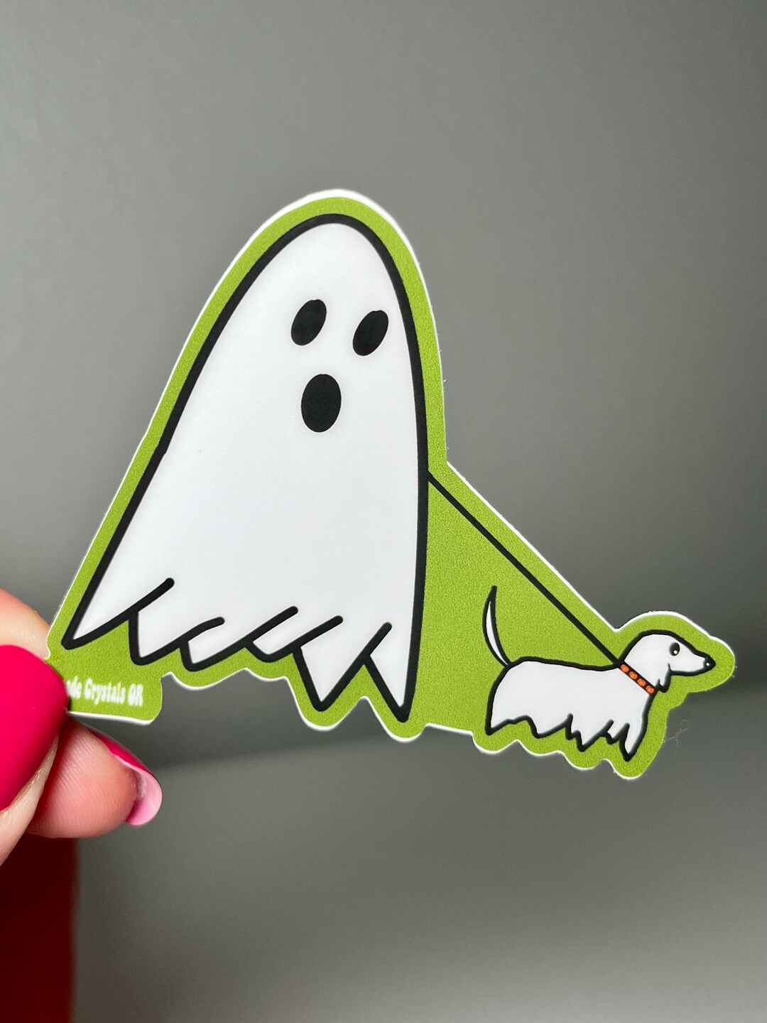 Ghost Walking Ghost Dog Sticker * Vinyl Waterproof * Halloween - Etsy