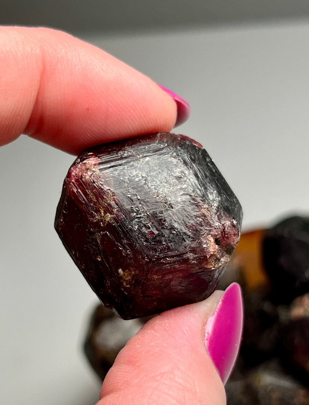 ONE Raw Octahedral Red Garnet From China - Etsy