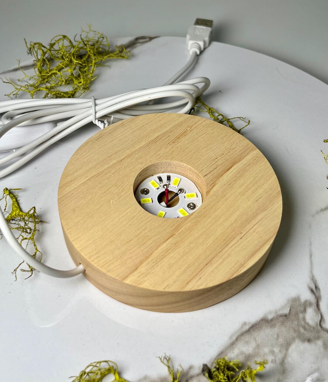 White Light Stand for Crystals & More - Etsy