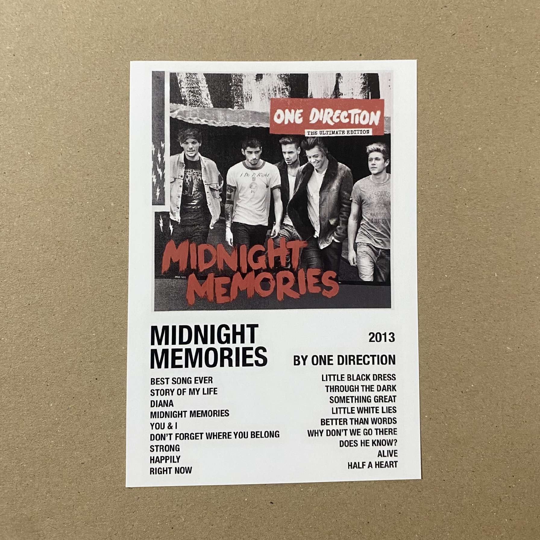 One Direction Story Of My Life Album Cover