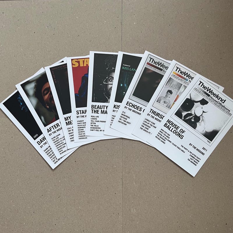 The Weeknd Office Decor - Etsy UK