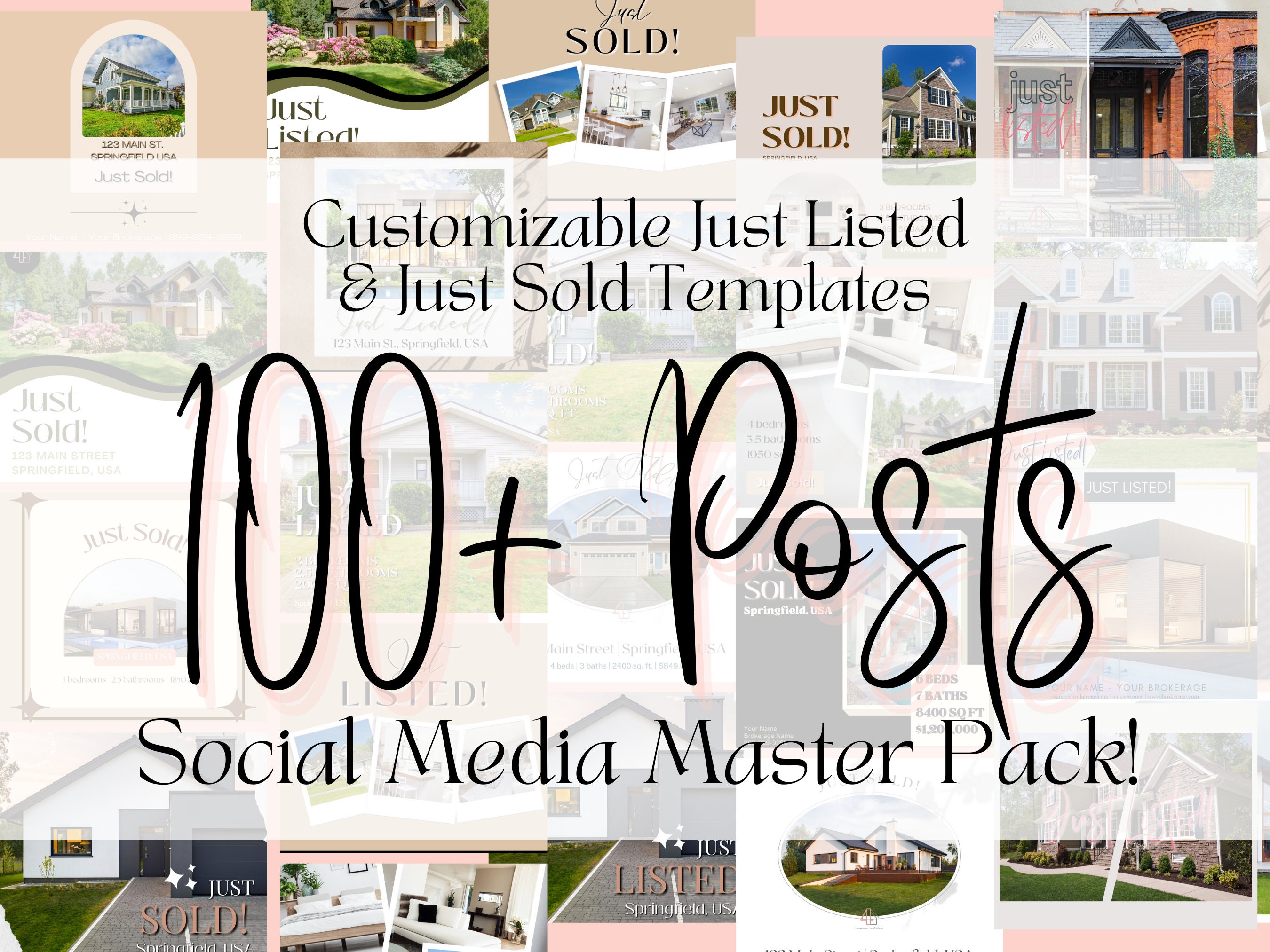 Real Estate Social Media Posts, Just Sold Realtor Marketing, Facebook ...