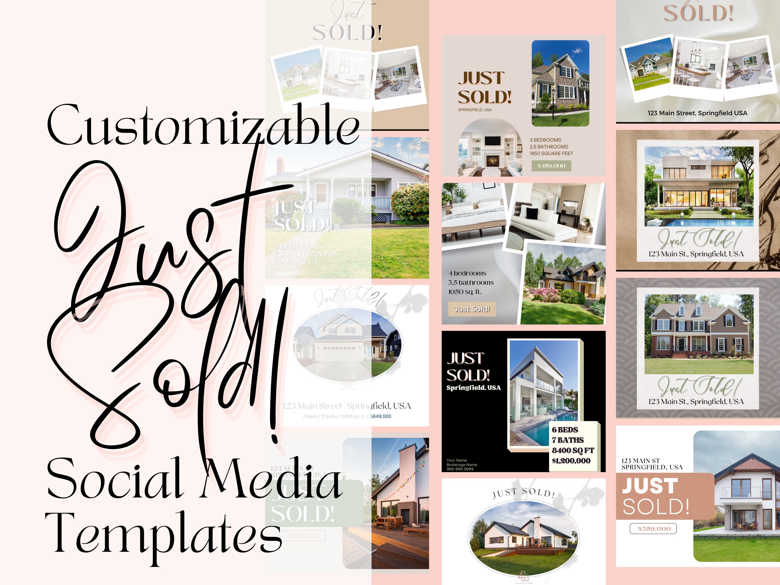 Real Estate Social Media Posts, Just Sold Real Estate Marketing ...