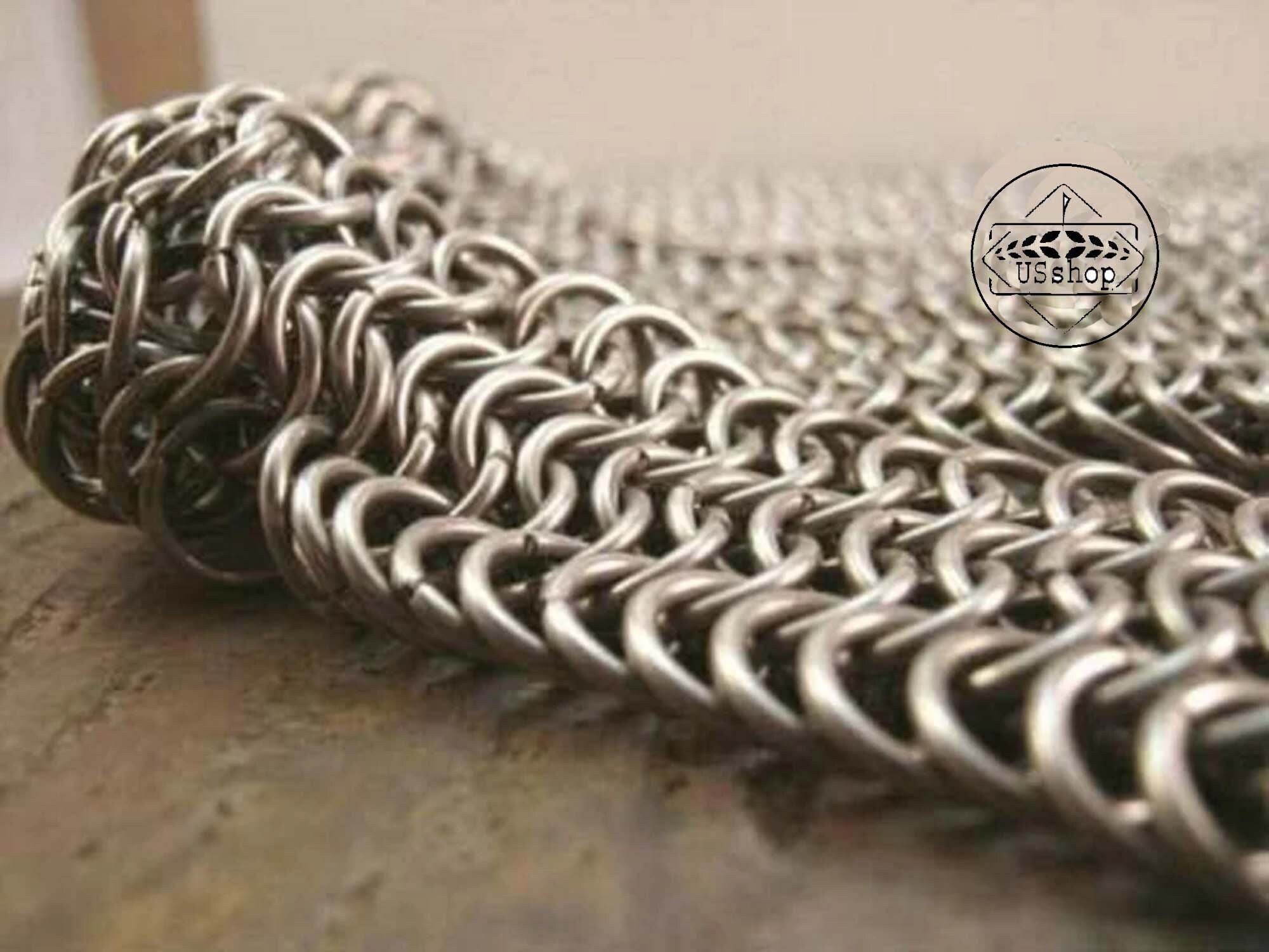Stainless Steel Chainmaille Belt, Chainmail Belt, Viking Chainmail Belt ...