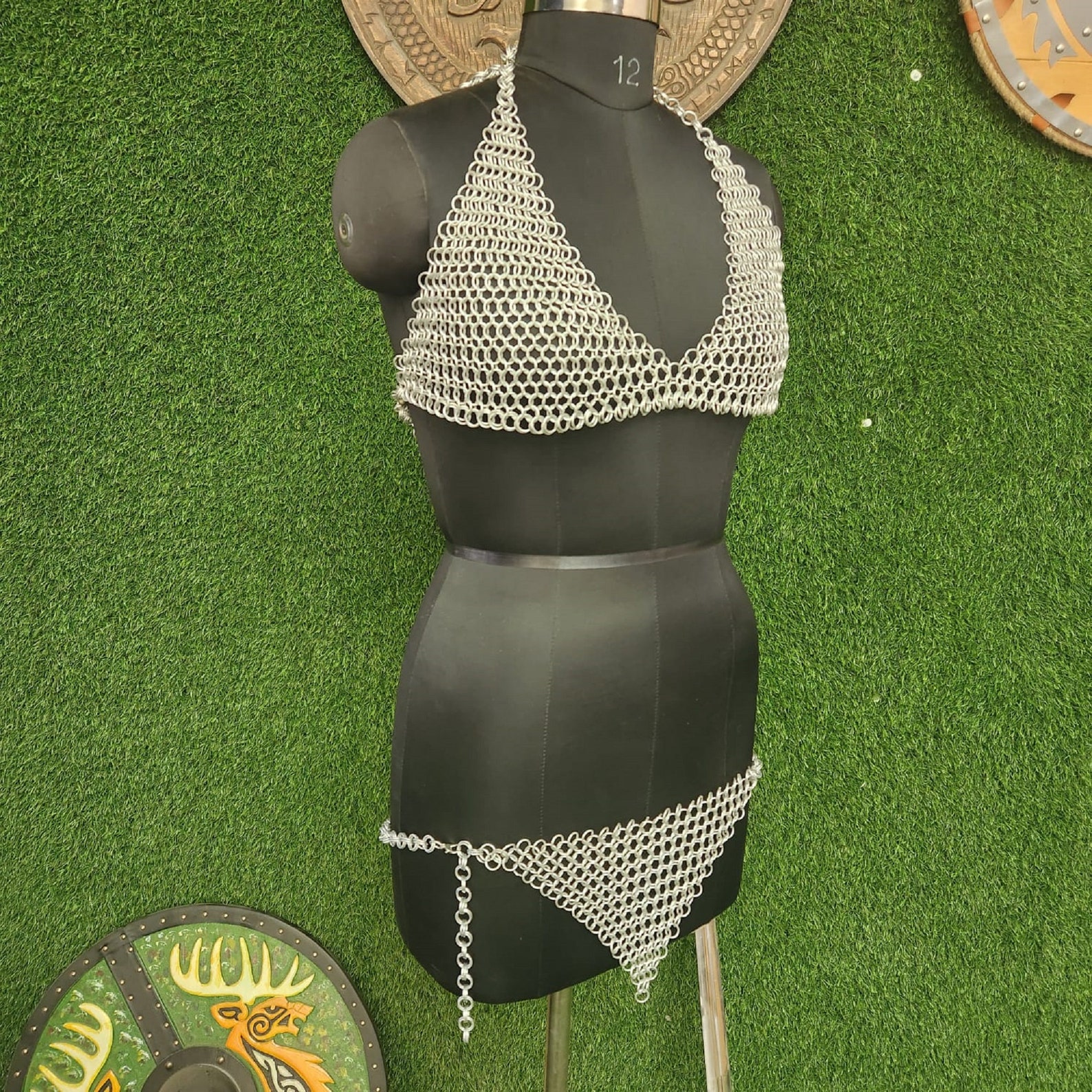 Chainmail Bikini Fancy Lingerie Set Best 10 Mm Two Piece Bikini