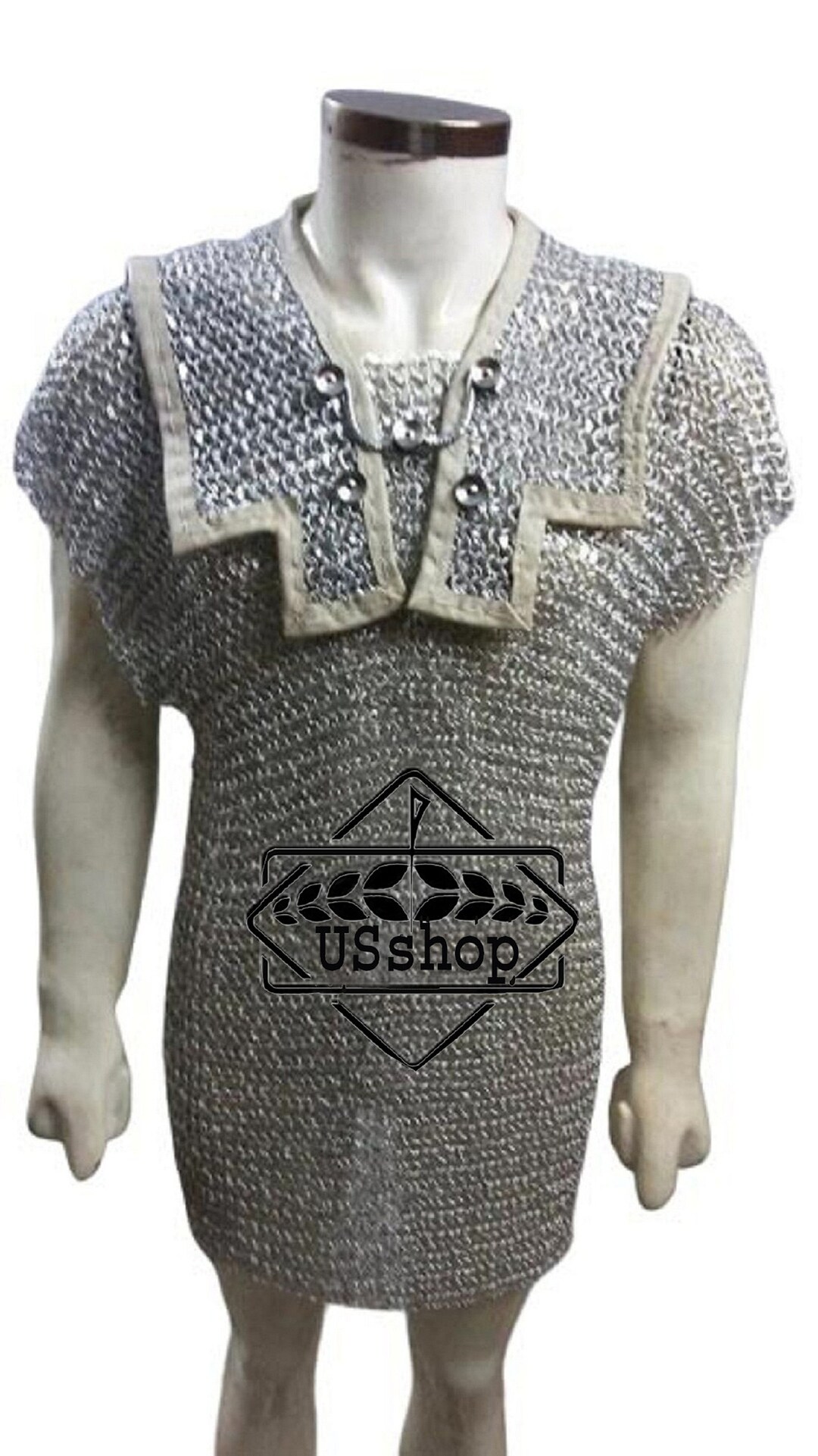 Roman Lorica Hamata 10 MM Chainmail Flat Riveted Light Weight Hamata ...