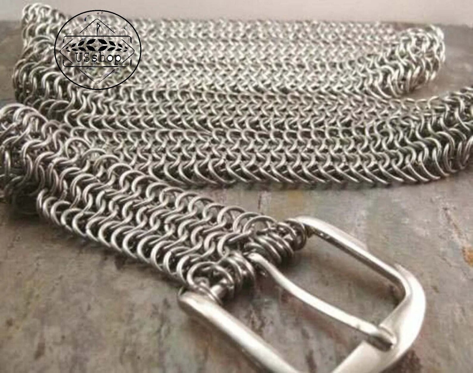 Stainless Steel Chainmaille Belt, Chainmail Belt, Viking Chainmail Belt ...