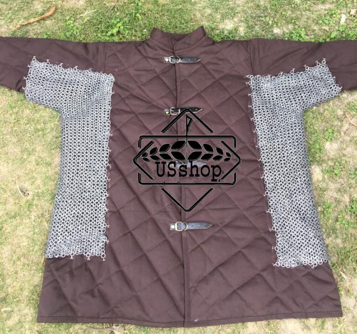 Medievalgambeson With Chainmail Voiders 9 Mm Flat Riveted - Etsy