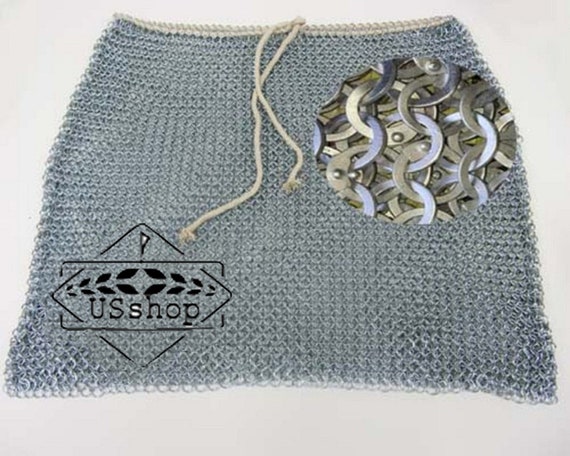 Medieval Knight Chainmail Skirt 9 Mm Flat Riveted With Washer | Etsy