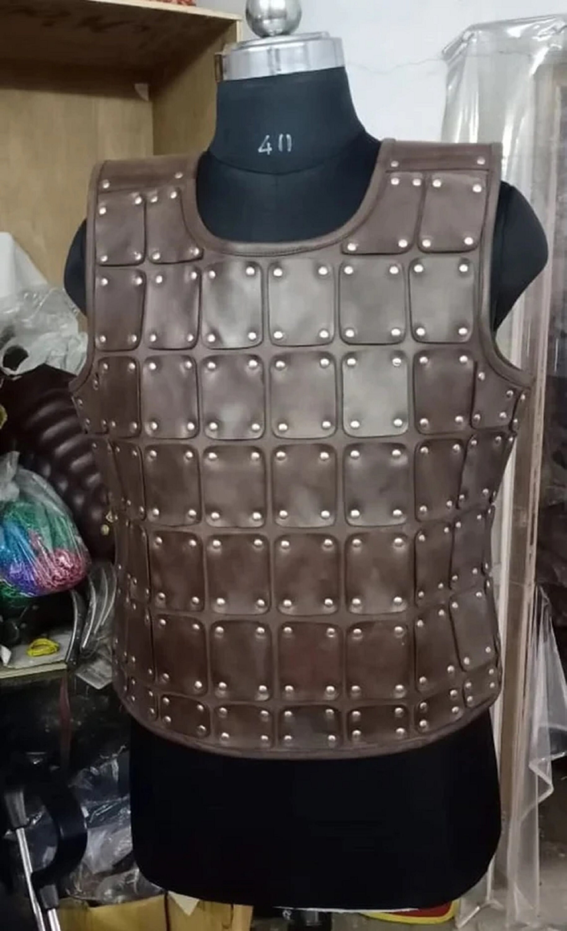 Medieval Brigantine Breastplate medieval Leather Armor SCA - Etsy