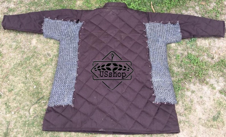 Medievalgambeson With Chainmail Voiders 9 Mm Flat Riveted - Etsy
