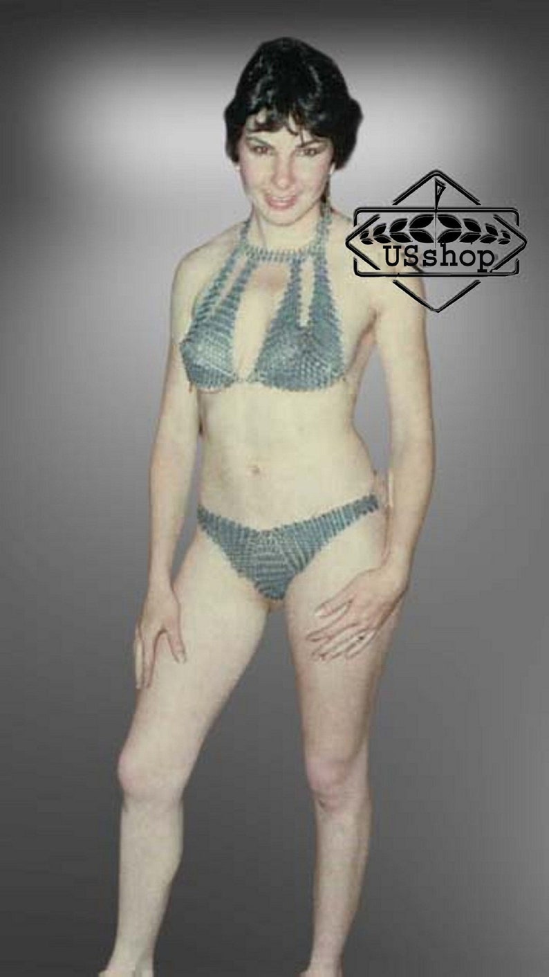 Medieval Chainmail Bikini Aluminium Intimate Sexy Silver Etsy